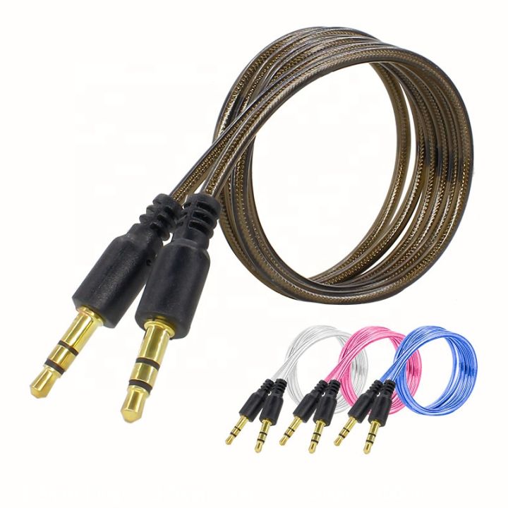 3.5mm Male to Male Aux Cable - Premium Gold-Plated Audio Jack - Braided ...