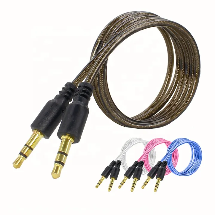 3.5mm Male to Male Aux Cable - Premium Gold-Plated Audio Jack - Braided ...