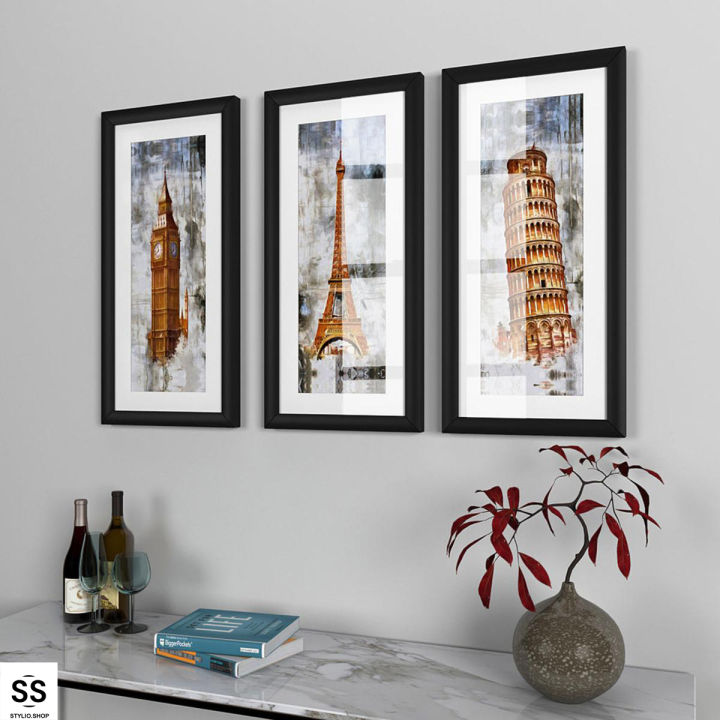 Living Room Big Frames Set Of 3 Big Size Wall Frames For Living Room
