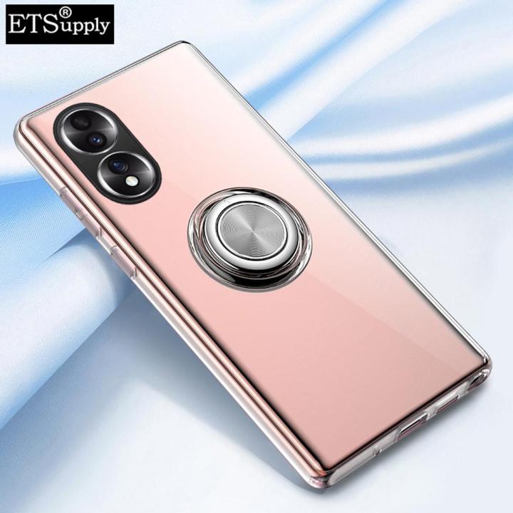 Phone Case Honor 90 Pro Holder Stand Soft Transparent Casing Bracket ...