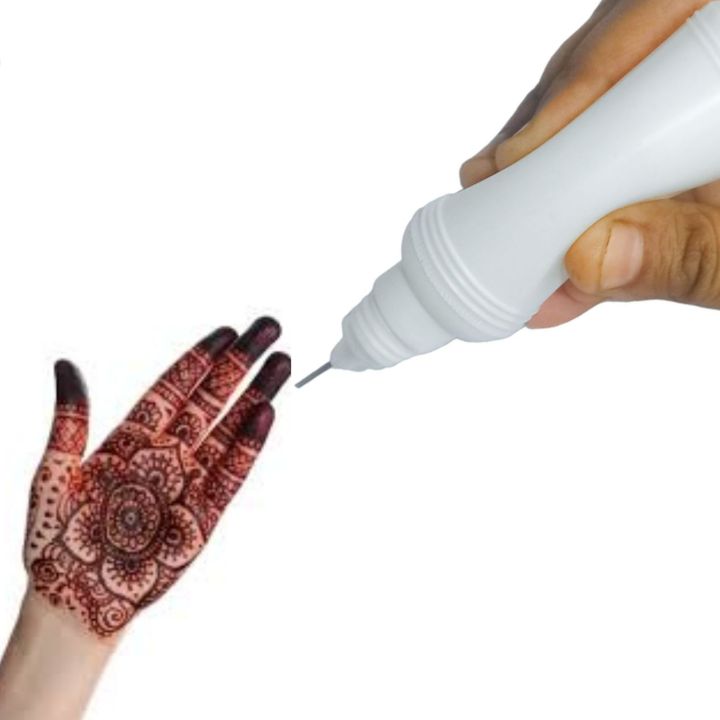 Mehndi Applicator Bottle with Needle Ready to Use, Create Amazing Henna ...