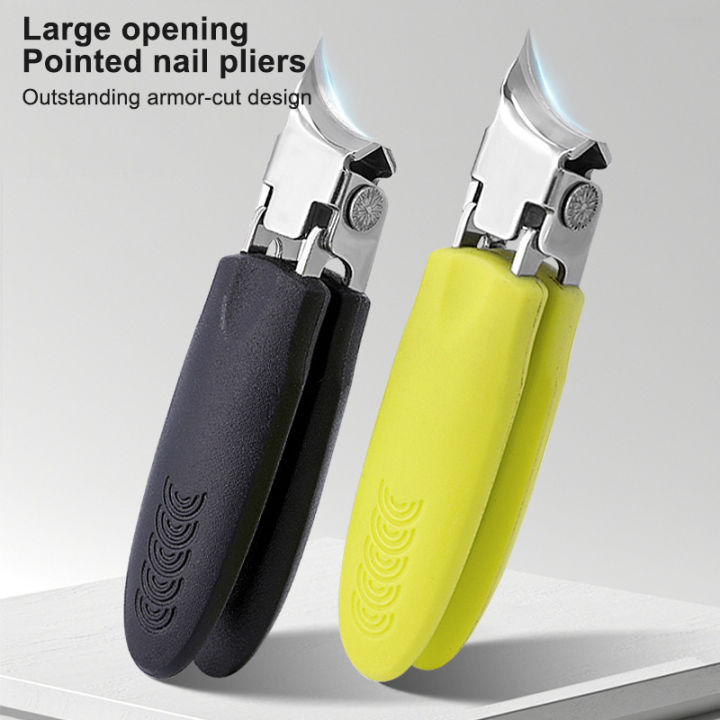 Professional Super Sharp Slanted Nail Clippers Opening Anti-Splash Nail ...