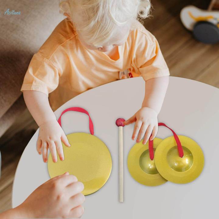 Gong Instrument Mini Hand Gong Educational Mini Hand Cymbals for ...