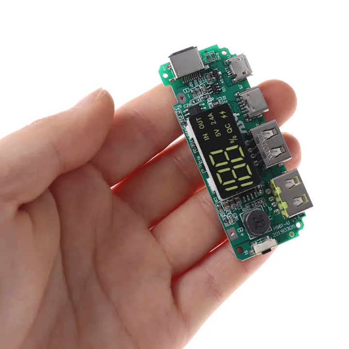 LED Dual USB Micro Type-C Mobile Power Charging Board USB Circuit ...