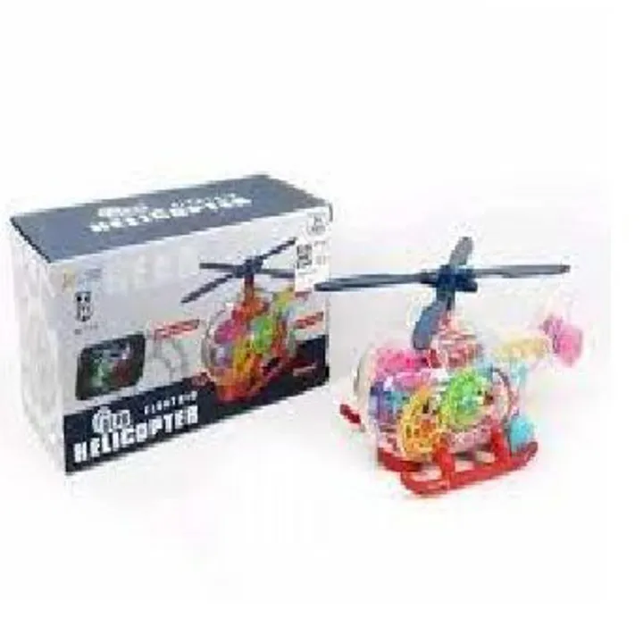 Transparent Gear Electric Helicopter - Battery Operated | Daraz.pk