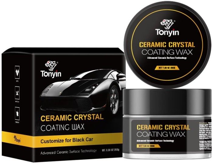TONYIN CERAMIC CRYSTAL COATING WAX | CUSTOMIZE FOR BLACK CAR | 200gm ...