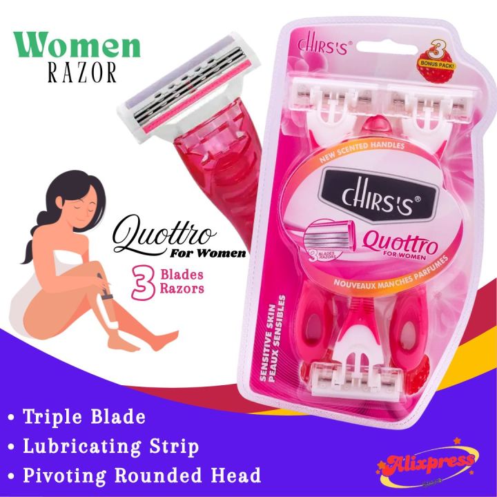 Women Razor For Private Parts Pack Of 3 Razor Stainless Steel Ceramic ...