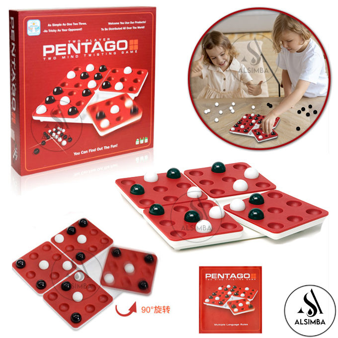 Pentago Two Mind Twisting Strategy Marbles Board Game - Best Imported ...