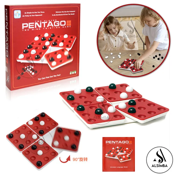 Pentago Two Mind Twisting Strategy Marbles Board Game - Best Imported ...
