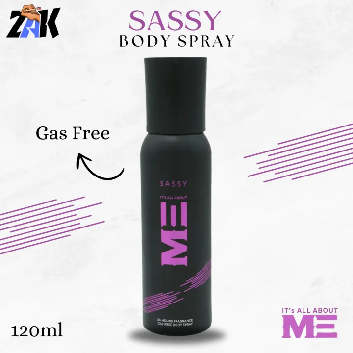 Me Body Spray Sassy Black Range - Gas Free - Body Spray - Sassy Body ...