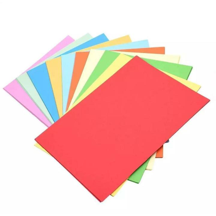 Colour Paper - 100 Sheets - 10 Multi Color - A4 Size. | Daraz.pk
