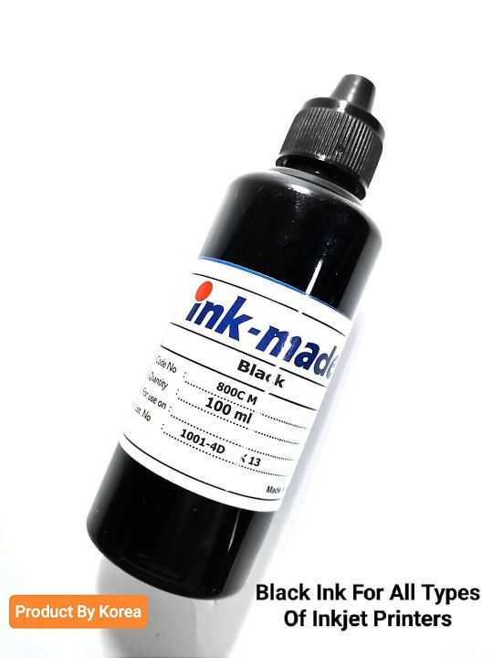 Ink Made Universal Printer Ink 100ML Printer Refill Ink - Black For ...