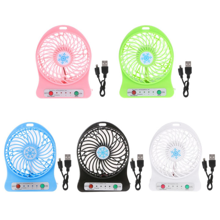 Portable Mini Lightweight Rechargeable Fan- Multicolor | Daraz.pk