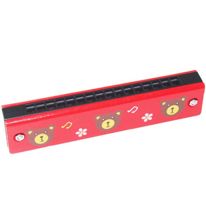 Harmonica ldren Wooden Cartoon Painted Harmonica Kindergarten Fun ...