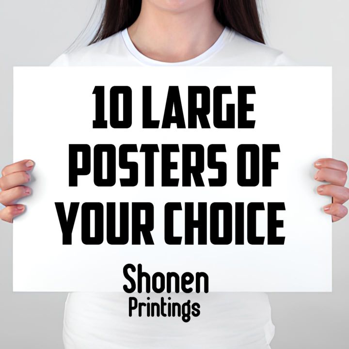 10 Large Posters Of Your Choice XL Size 18x12 inches Posters for Wall ...