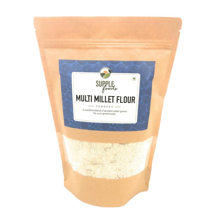 SUPPLE foods Multi Millet Flour - Dry Roasted 7 Grain Atta - Wheat Free ...