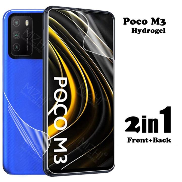 Xiaomi POCO M3 Front and Back Hydrogel film jelly protector | Daraz.pk