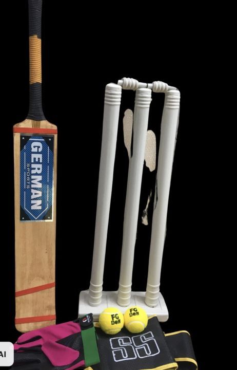 Tape Ball Cricket Full Kit – Includes Bat, Gloves, Pressure Balls, and ...