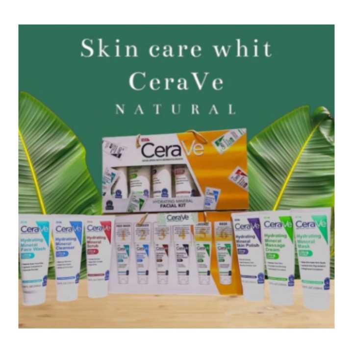 CeraVe Hydrating Mineral Facial Kit Imported Meterial (6pc pack) | Daraz.pk