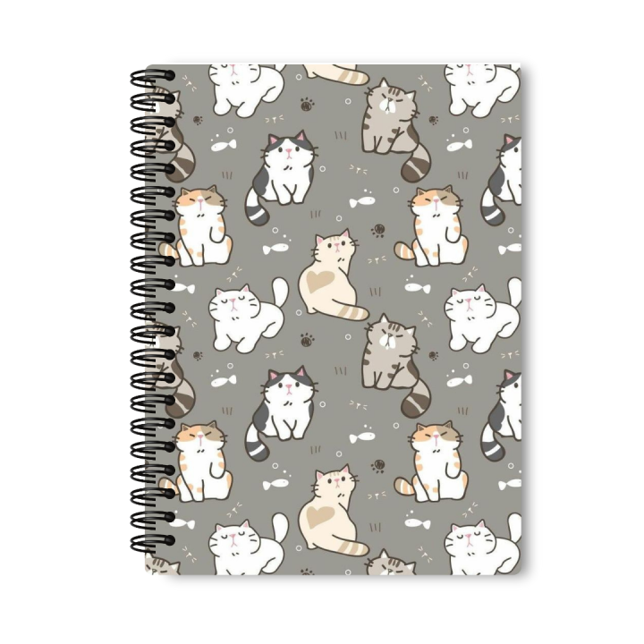 Mayfair Moments - Cute Cats Spiral Notebook | A5 , A4 Sizes 200 pages ...