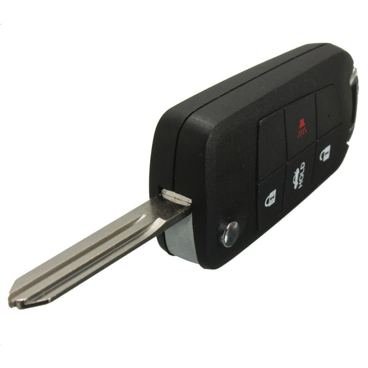 Remote Fold Flip Uncut Blank Motors Key Case 4 Buttons for Nissan ...