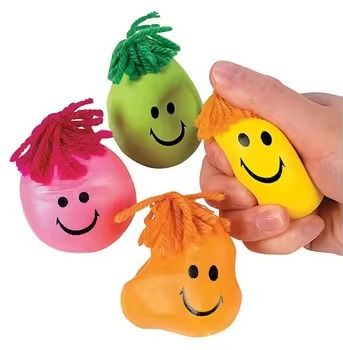 Moody Flour Stress Ball Pack – 2 Pieces Soft Squishy Smile Stress ...