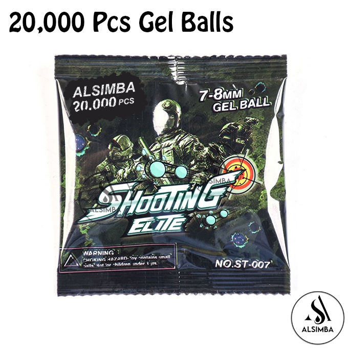 20000 Pcs Gel Balls For Gel Blasters Toygun – Gel Splatter Blaster Refill Packet – Compatible ...