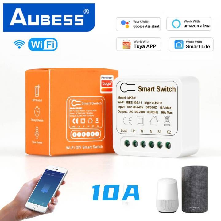 Aubess Tuya Wifi Mini Smart Switch 10A 16A 2Way DIY Switches SmartLife ... Aubess Tuya Wifi Mini Smart Switch 10A 16A 2Way DIY Switches SmartLife ...