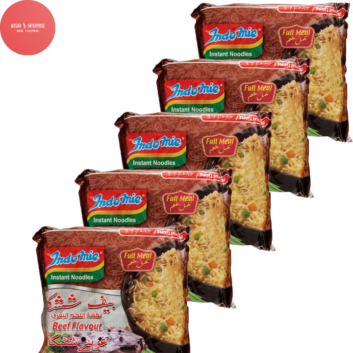 Indomie Beef Flavour Instant Noodles, 120g, Pack of 5 Noodles | Daraz.pk