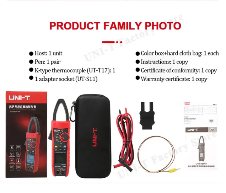 Clamp Meter Bluetooth Digital 1500V 2500V Multimeter Pliers Ammeter ...