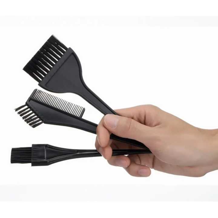 3 Pcs Hair Coloring Brush Kit – Dual-Sided Hair Dye Combs for Uniform ...