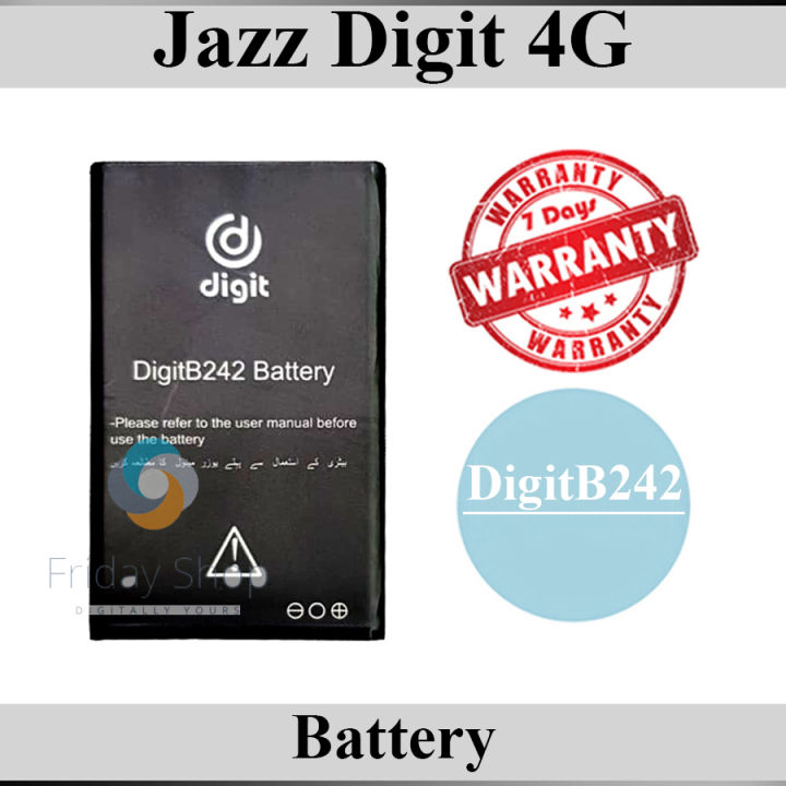 Jazz Digit 4G Battery DigitB242 Replacement Premium Quality Battery For ...