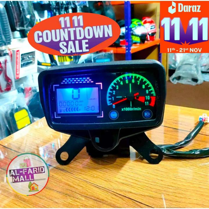 Honda CG 125 Digital Meter Honda 125 Motorcycle Digital Meter Shape New ...