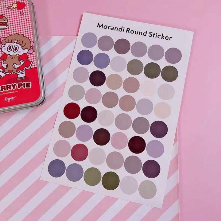 [New Arrival] ins Color Dot Sticker Seal Diary Decorative Poster Photo ...