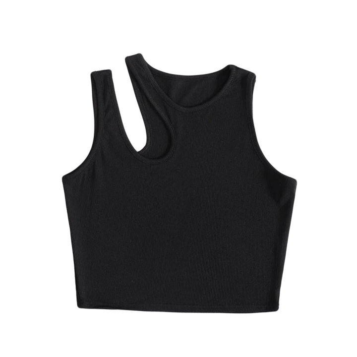 CUT OUT RIB-KNIT CROP TOP THE PERFECT TOP TO LAYER UNDER JACKETS AND ...