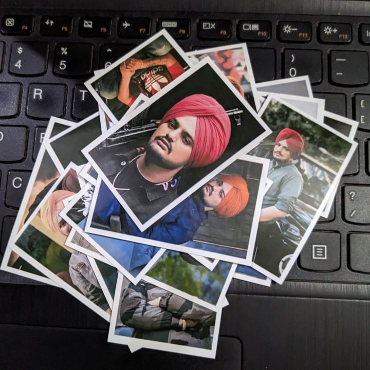 20 pcs of SIDHU MOOSE WALA stickers aesthetic music rap punk rock metal ...