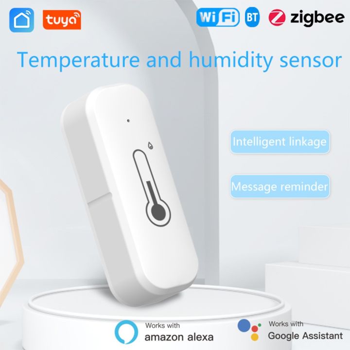 WiFi Temperature Humidity Sensor Tuya APP Smart Control Mobile Phone ...