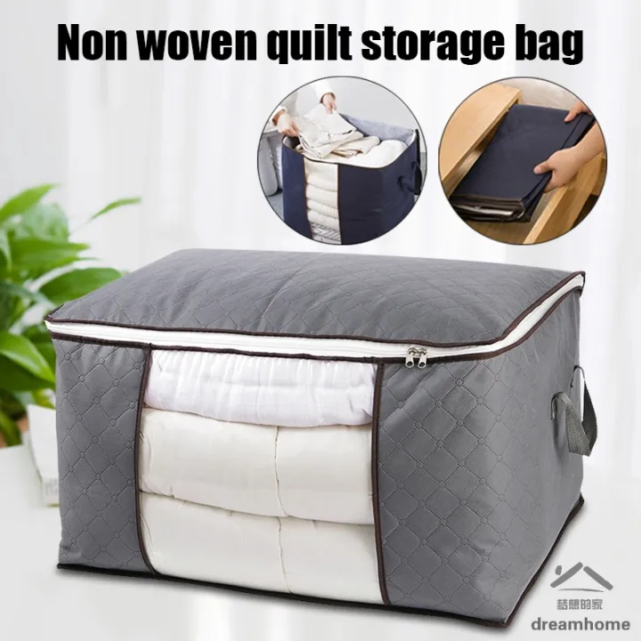 Pack of 4 - 4-Colors Non-woven Foldable Clothes Quilt Clothes Storage ...