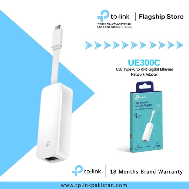 TP-Link USB Type-C to RJ45 3.0 UE300C Ethernet Network Gigabit Adapter ...