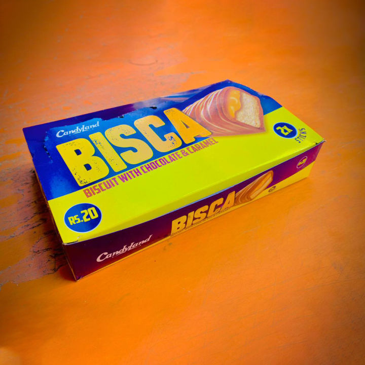 CANDYLAN BISCA Chocolate & Caramel with Biscuit (1Box in 12pcs) | Daraz.pk