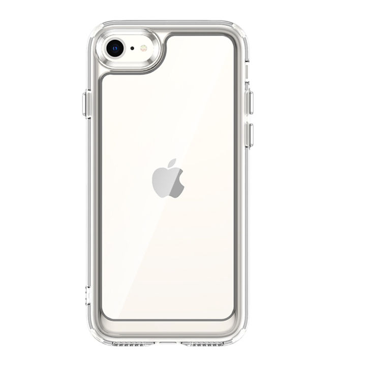 lthmy case for iPhone 7 Transparent Hard Back with Shockproof Enhanced ...