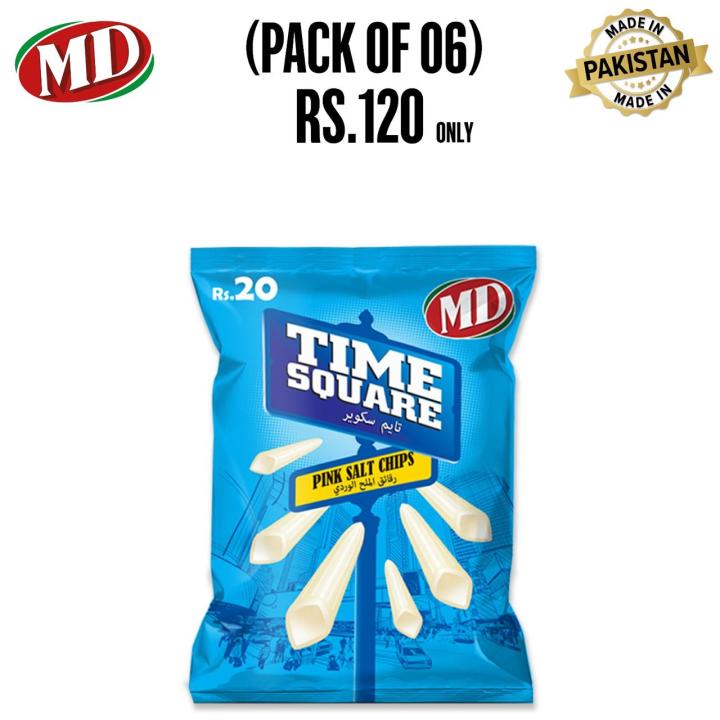 Time Square Pink Salt Chips Rs. 20 - Pack of 06 | ZEE SNACKS - MD FOOD ...