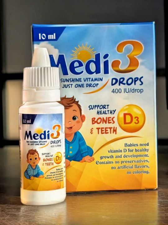 Medi 3 Drops - Support Healthy Bones & Teeth D3 - The Sunshine Vitmain ...