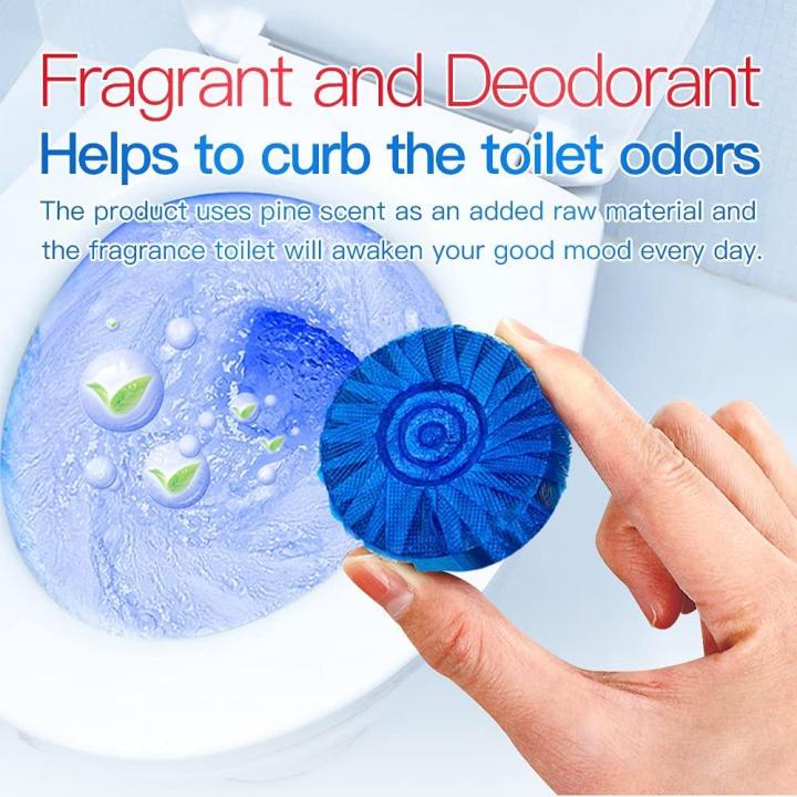Pack of 10 Automatic Toilet Bowl Cleaner Tablets – Blue Flush Tank ...