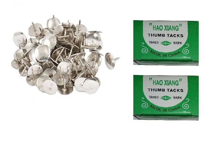 Pack of 2 - Thumb Pins / Imported Pins / Notice Board Pins / Office ...
