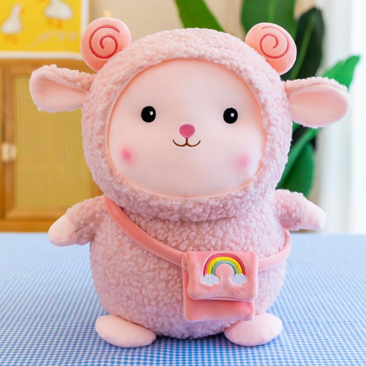 Lamb baa baa doll birthday gift plush toy girl cute little sheep doll comfort doll sleep hug ...