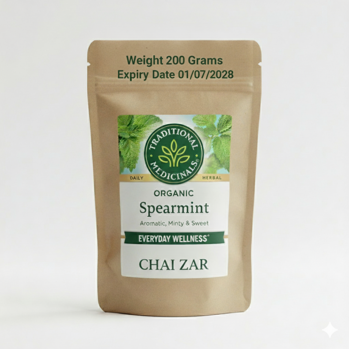 Chai Zar Organic Spearmint Herbal Tea, 200 Grams Best For Pcos Patient ...