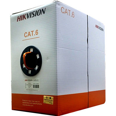 Hikvision 305m CAT6 UTP Network Cable Solid Copper (0.55 Mm, Orange ...