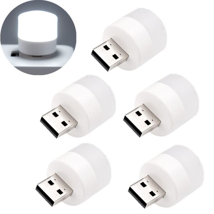 5pcs USB Plug Lamp Computer Mobile Power Charging USB Small Book Lamps ...