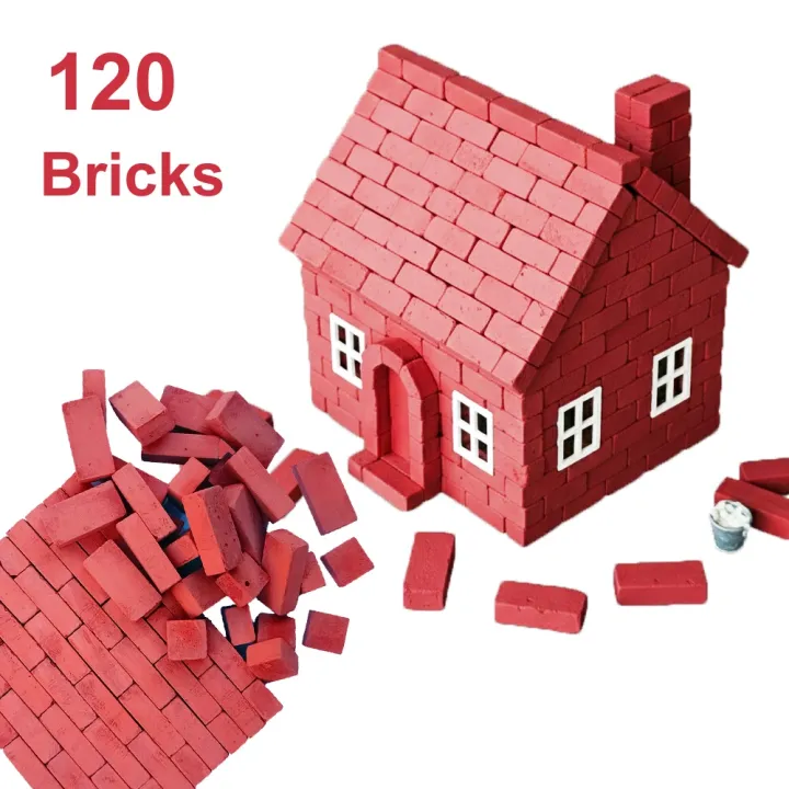 120 Mini Bricks for Kids to Build Dollhouses - Small Size Mini Bricks ...